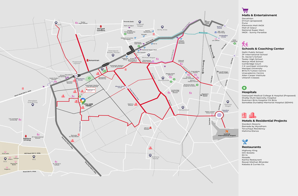 Ajmer Road, Jaipur - Location Advantage and Seamless Connectivity Ashiana